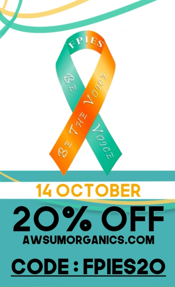 FPIES Awareness Global Day | Support with 20% Off - Awsum Snacks ...