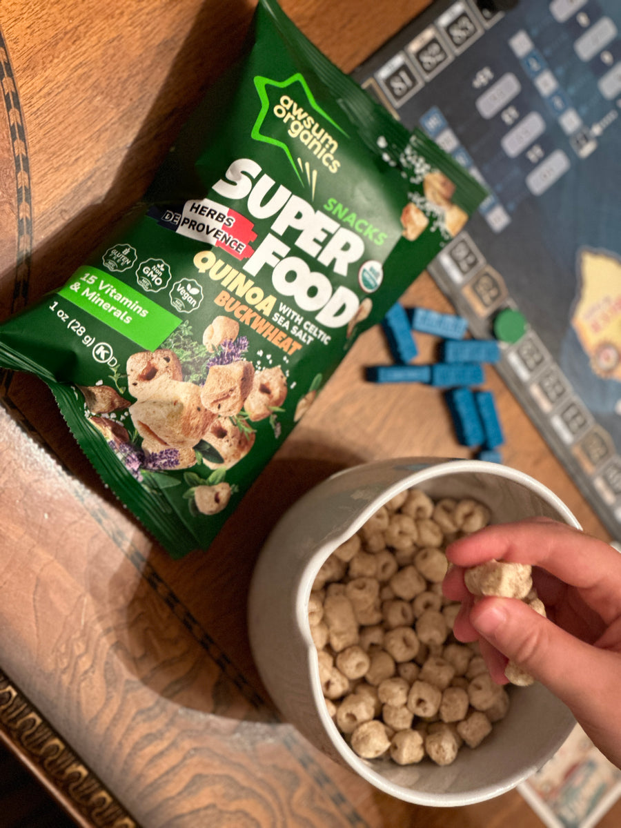 Awsum Organics Quinoa Puffs with Buckwheat, Provence Herbs, and Celtic ...