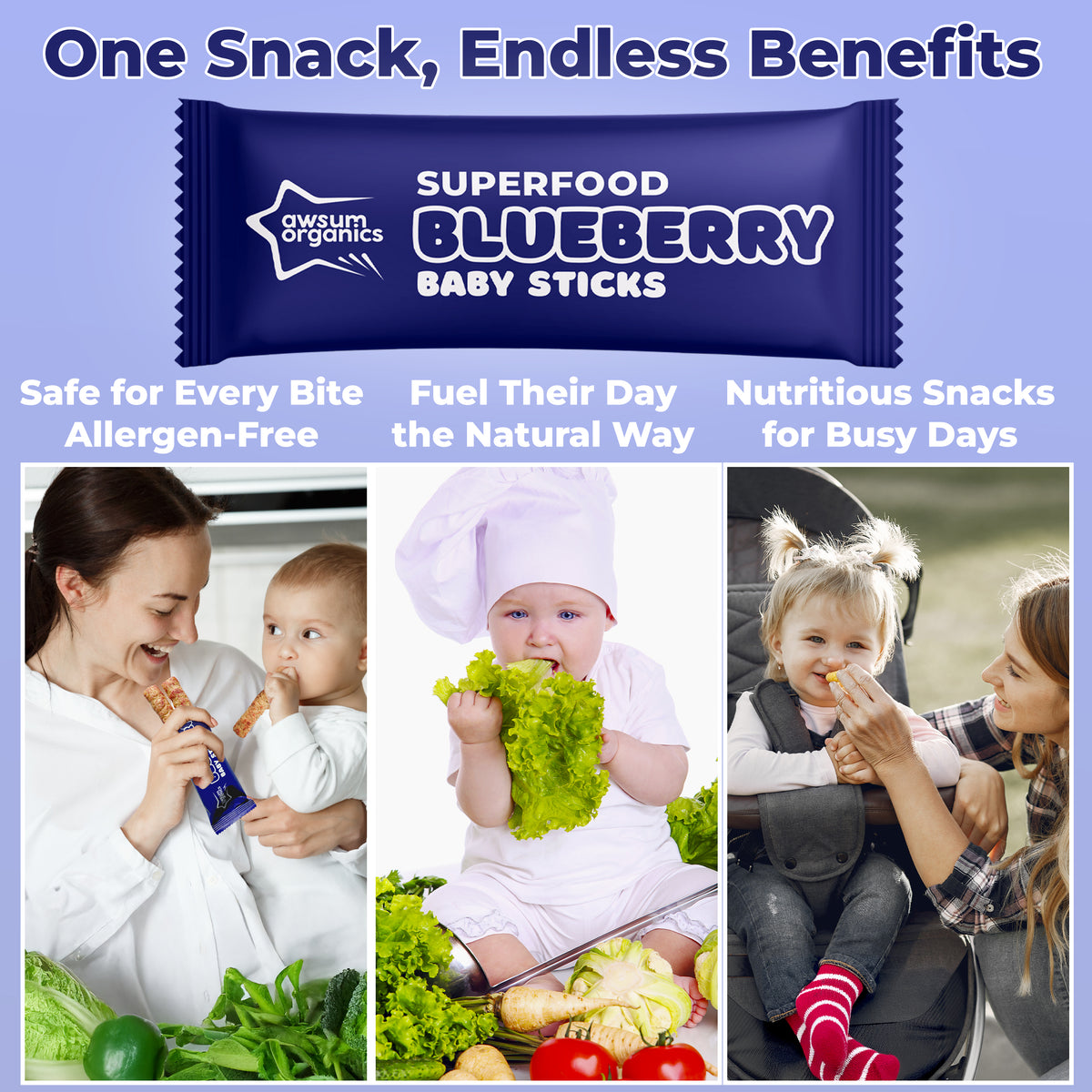 Awsum Organics Superfood Baby Sticks – Strawberry & Blueberry– awsumsnacks